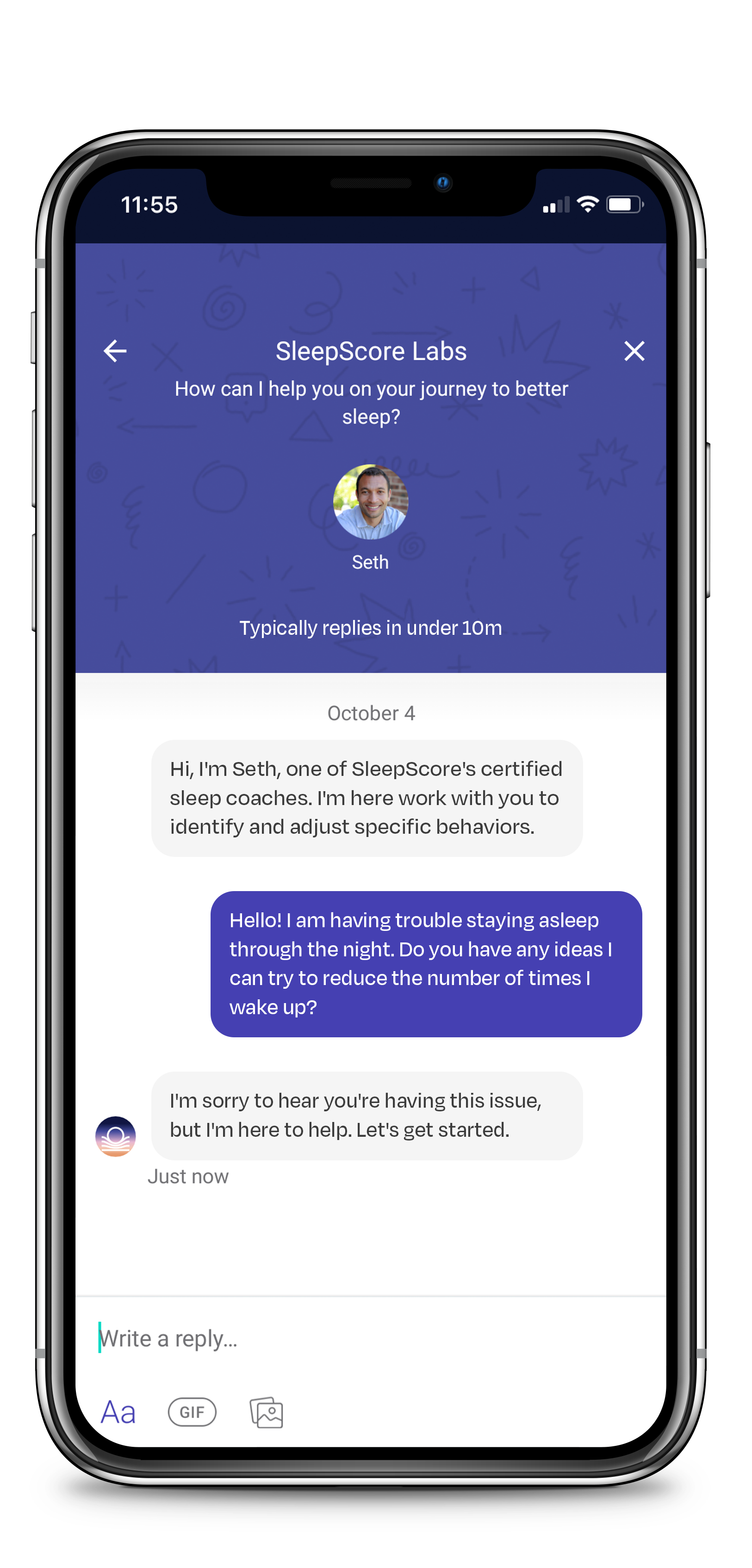 App Feature Highlight: Chat with a Sleep Coach | Sleep.ai